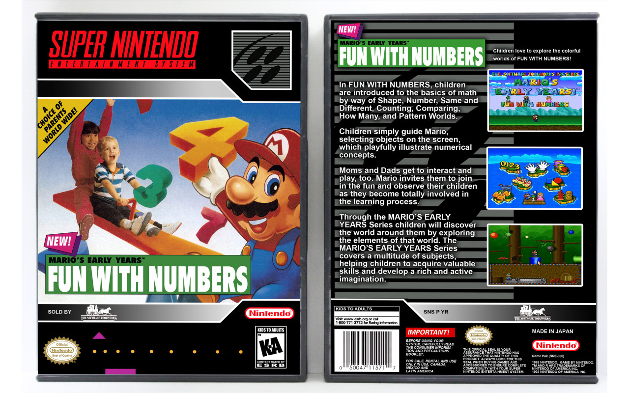 Gaming Relics - Mario's Early Years: Fun with Numbers