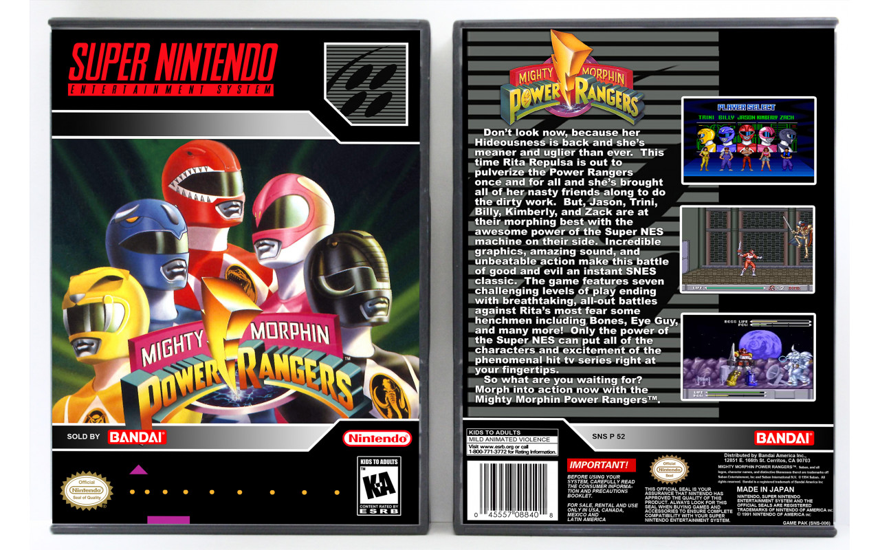 Gaming Relics - Mighty Morphin Power Rangers