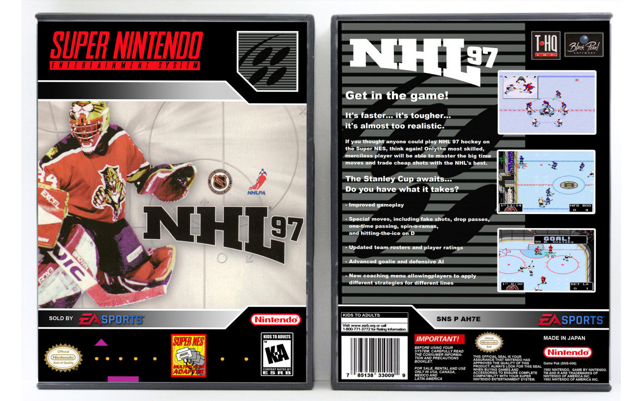 Gaming Relics - Super Nintendo - Vertical Style - NHL 97