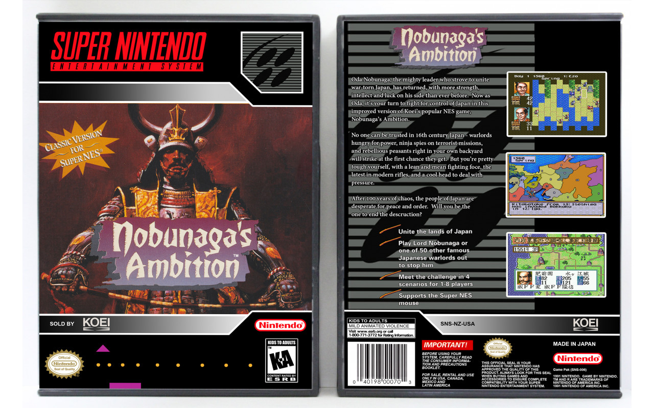 Gaming Relics - Nobunaga's Ambition