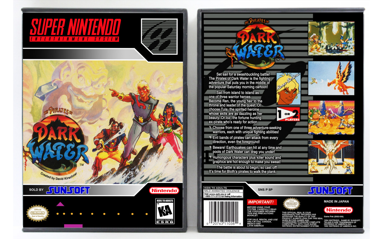 Gaming Relics - Super Nintendo - Pirates of Dark Water, The