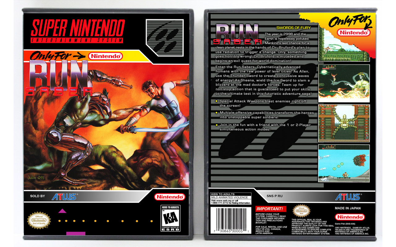 Gaming Relics - Super Nintendo - Run Saber