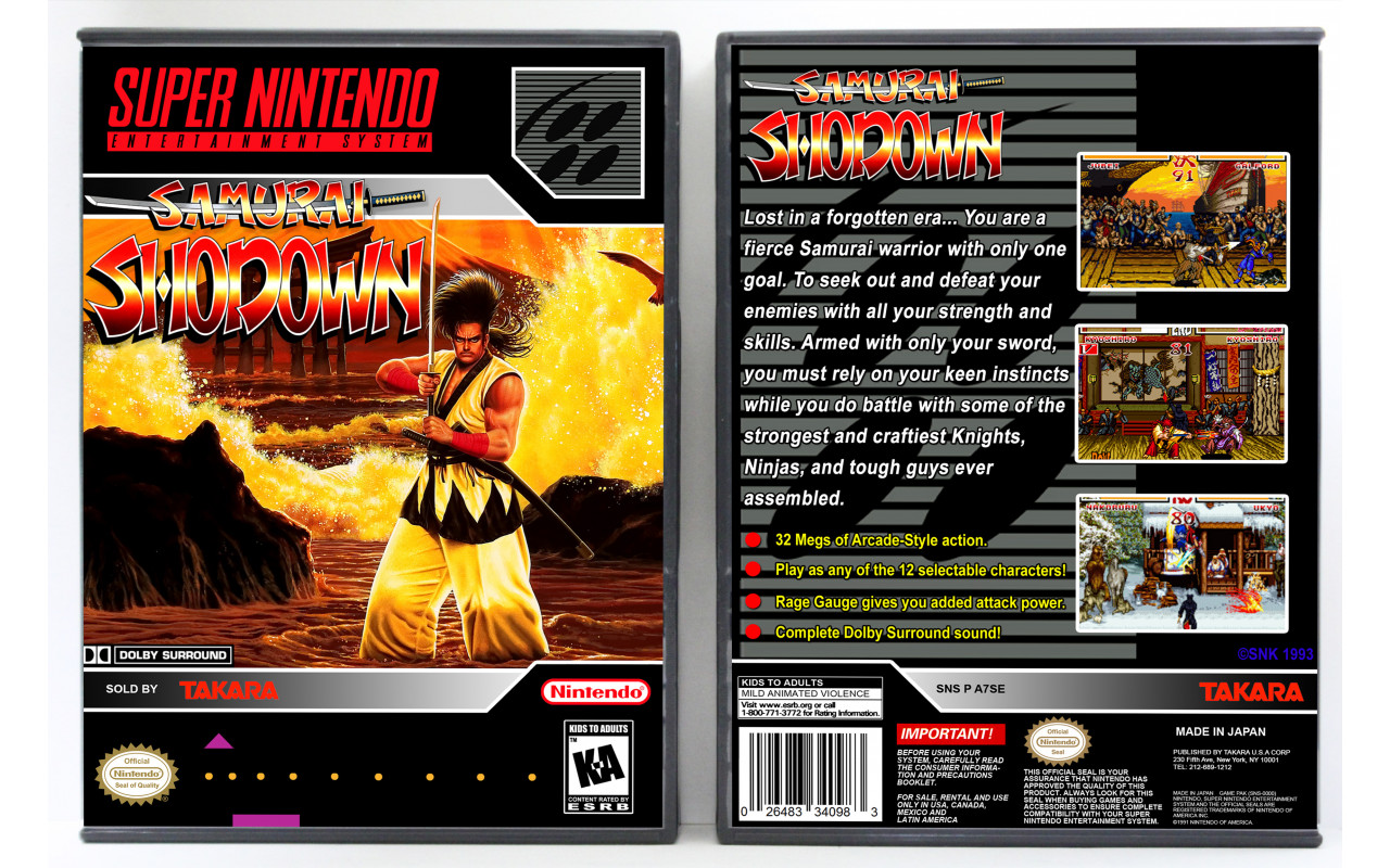 Gaming Relics - Super Nintendo - Samurai Shodown