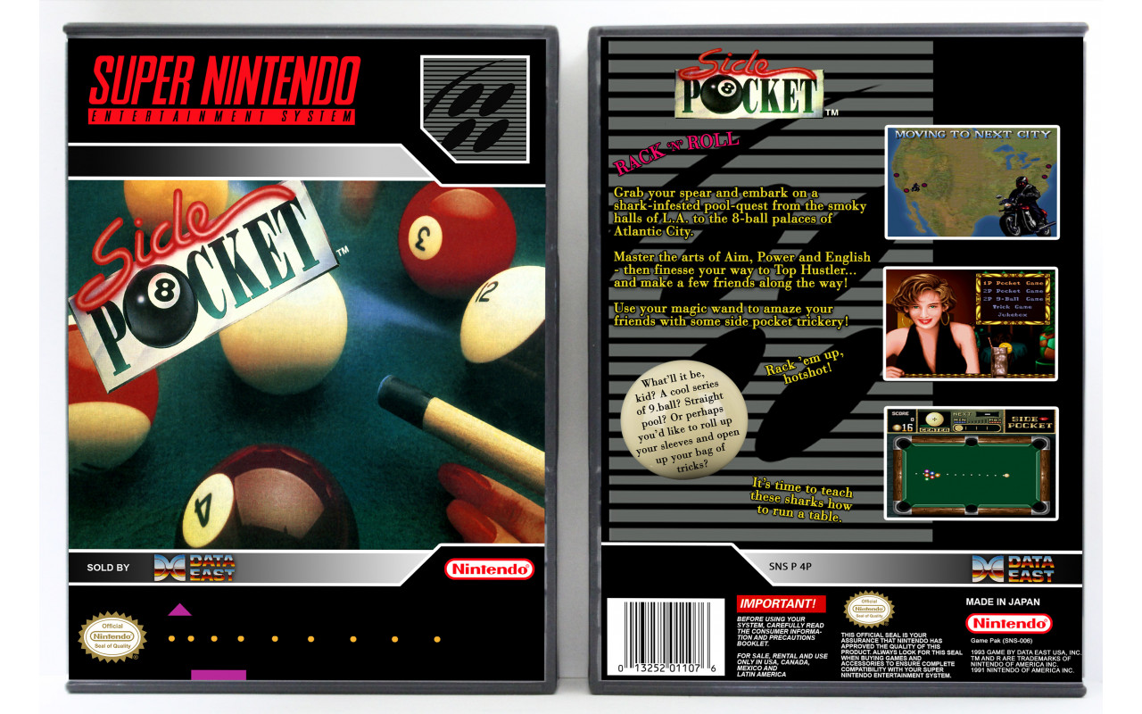 Gaming Relics - Super Nintendo - Vertical Style - Side Pocket