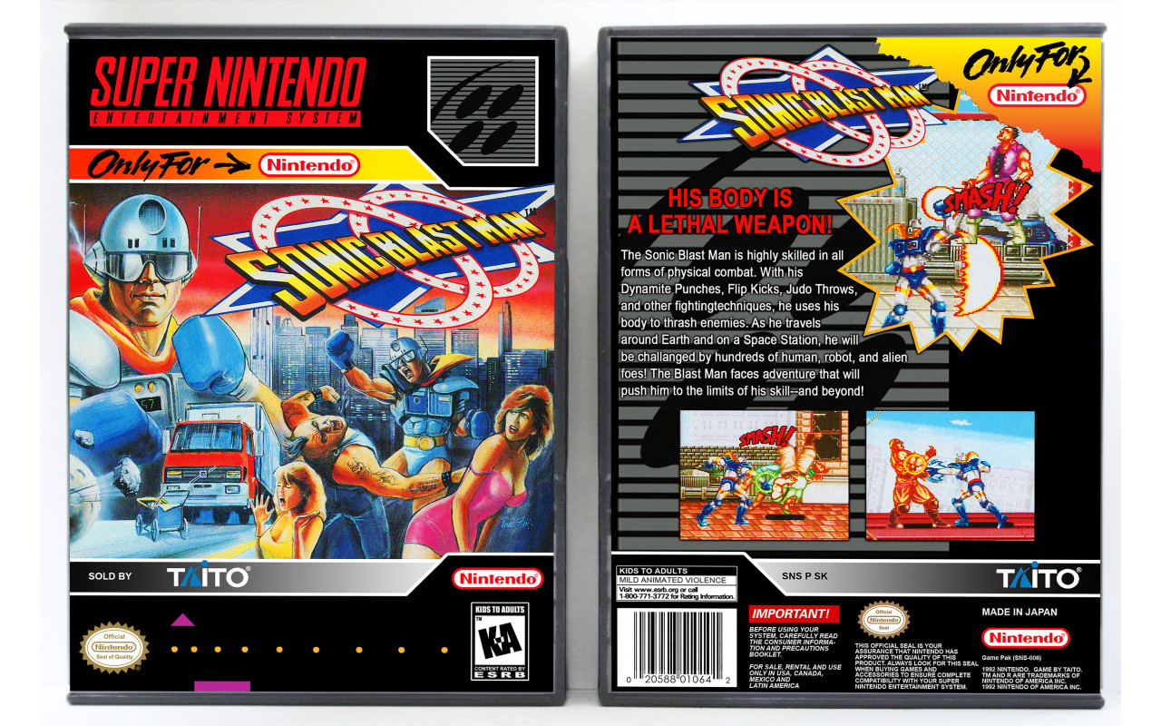 Gaming Relics - Super Nintendo - Sonic Blast Man