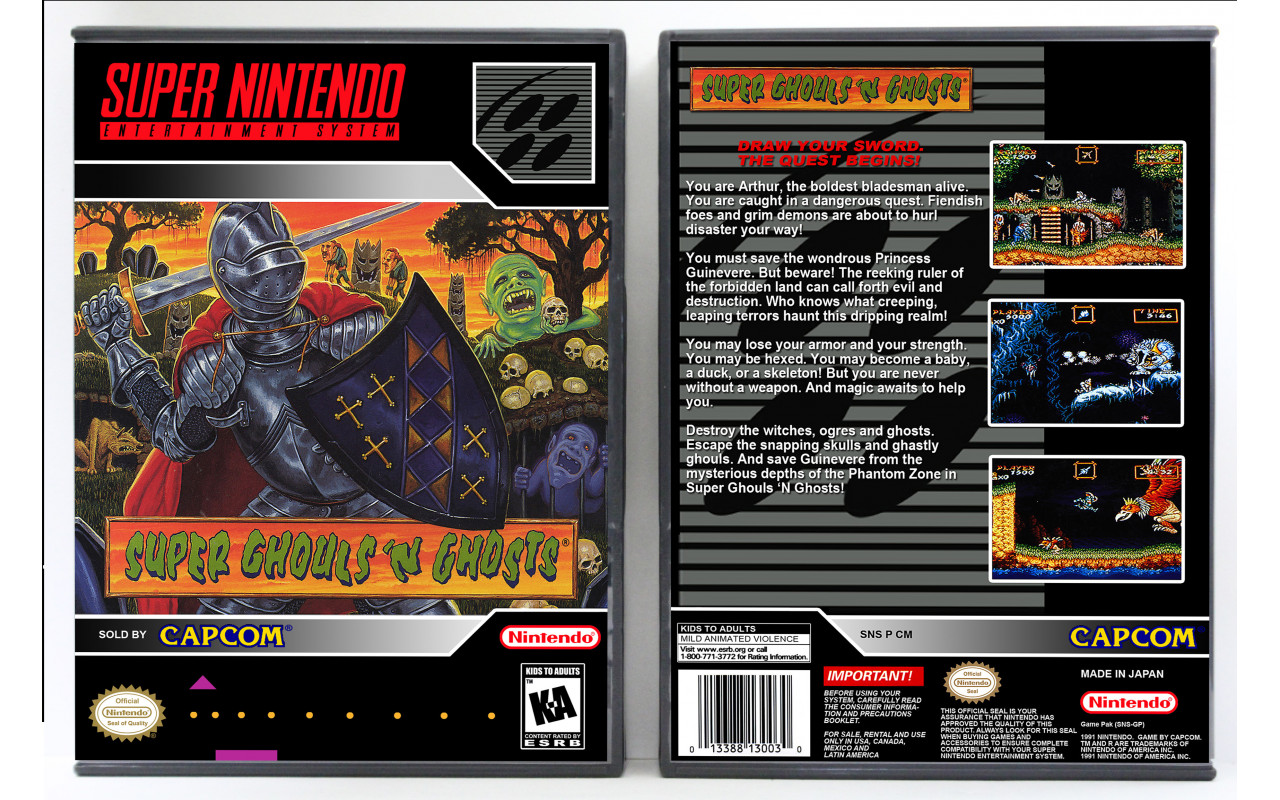 Gaming Relics - Super Nintendo - Super Ghouls 'N Ghosts