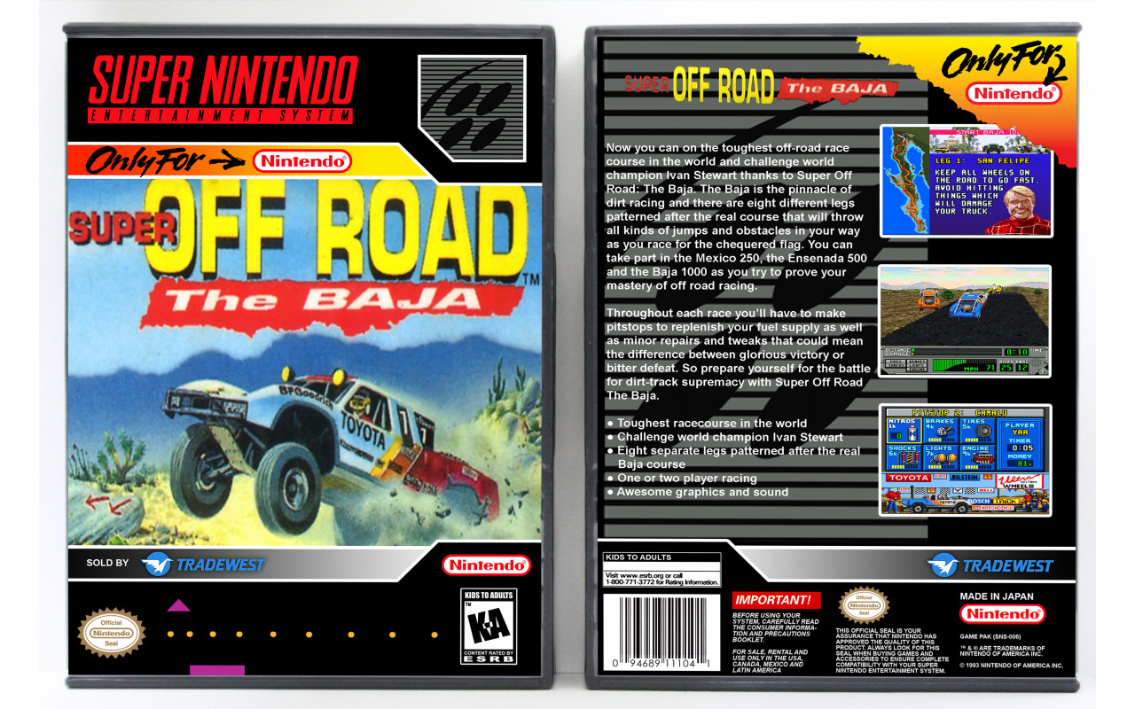 Gaming Relics - Super Nintendo - Super Off Road: The Baja