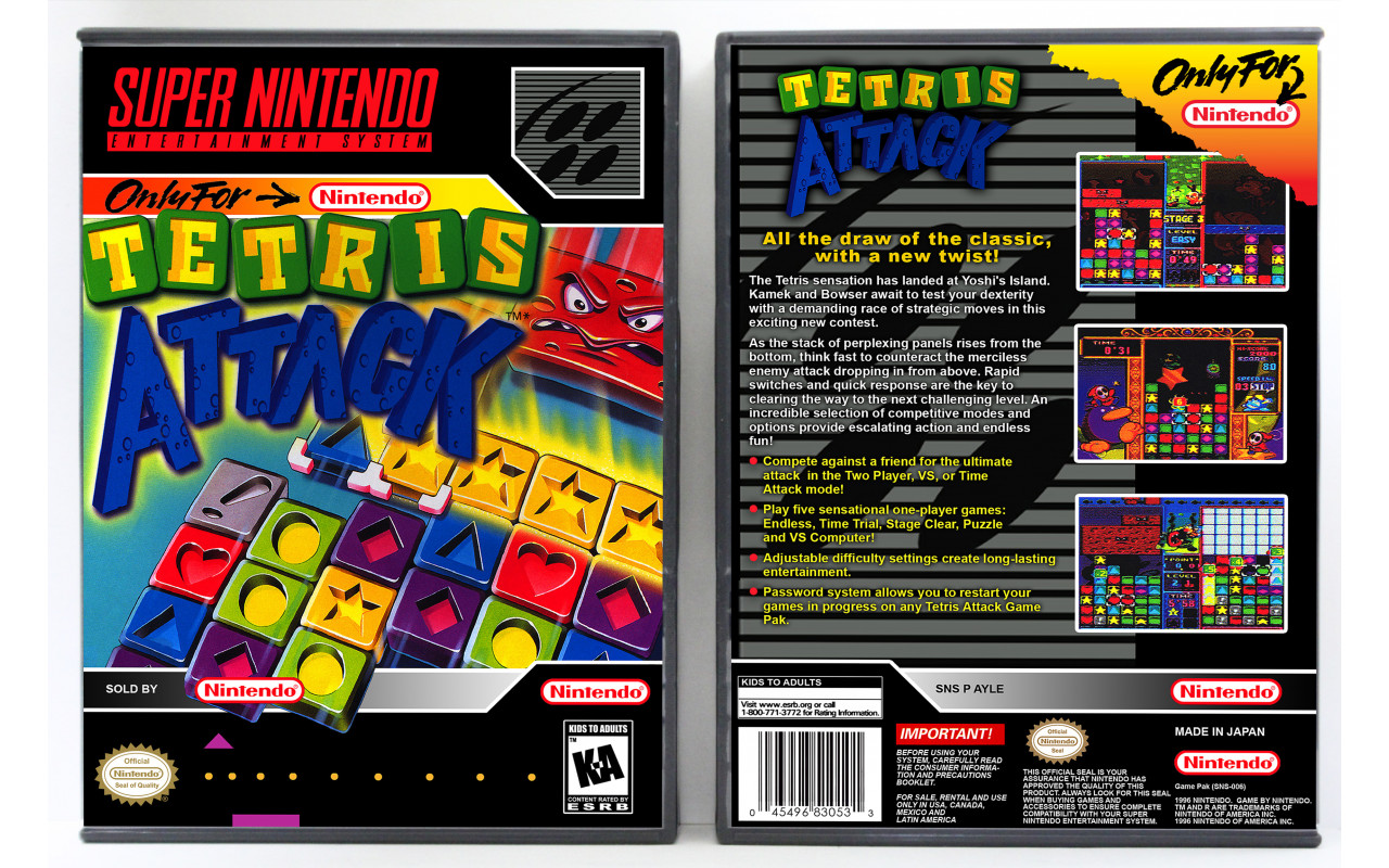 Gaming Relics - Super Nintendo - Tetris Attack