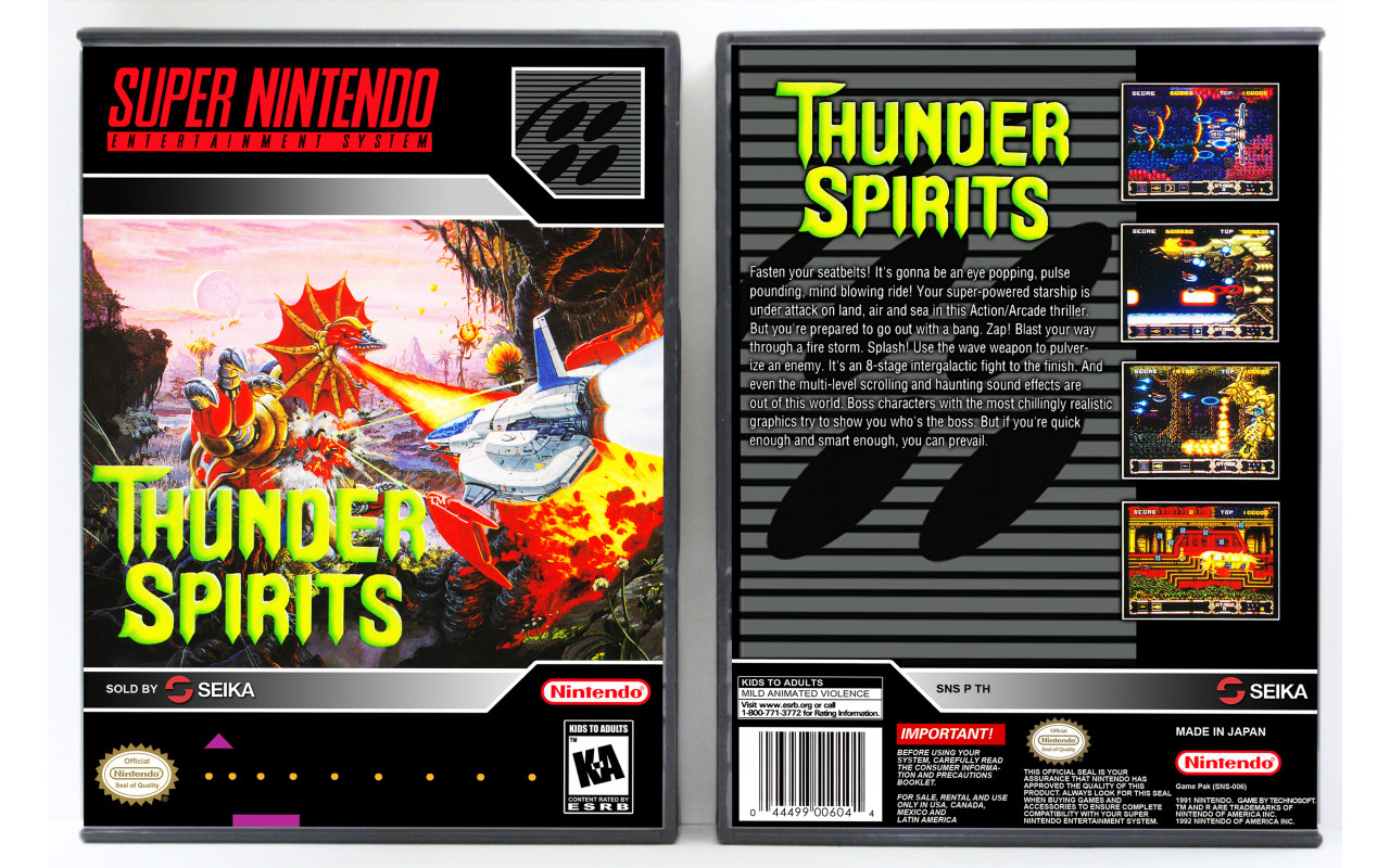 Gaming Relics - Super Nintendo - Thunder Spirits