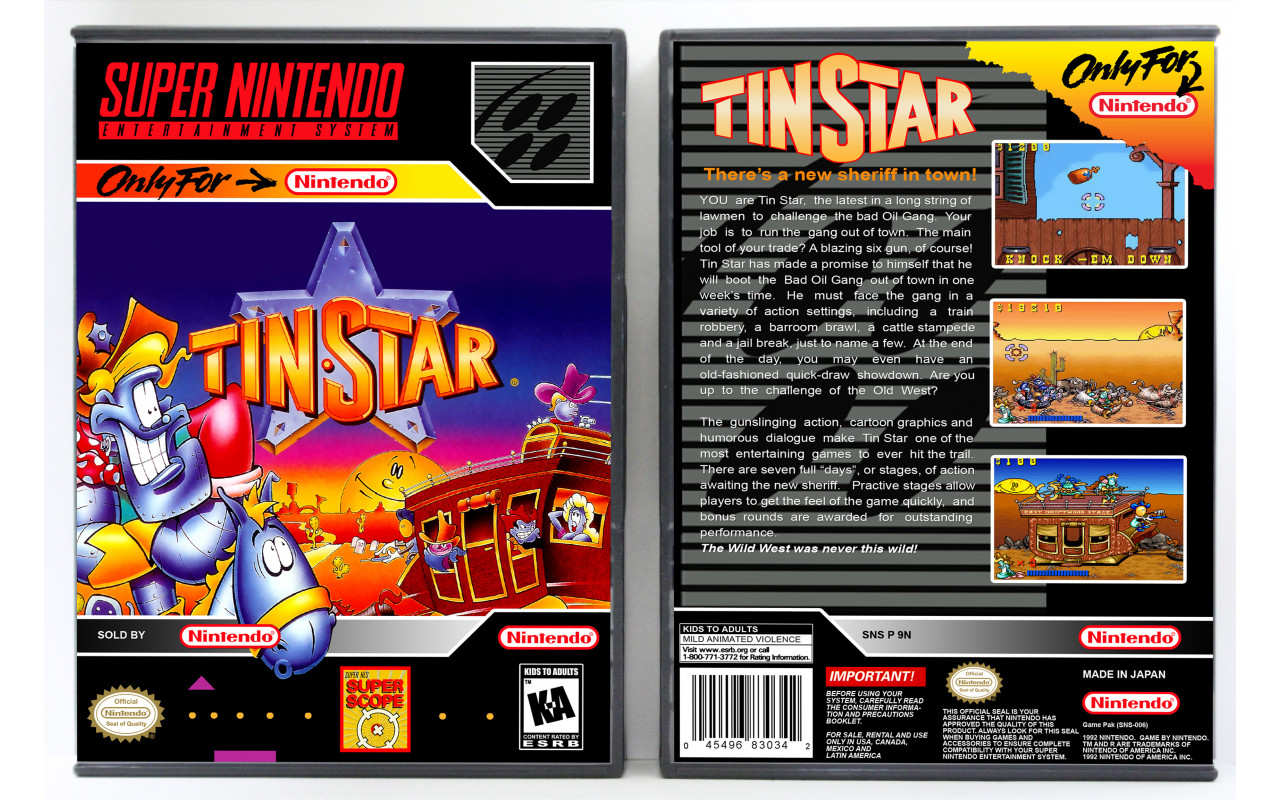 Gaming Relics - Super Nintendo - Vertical Style - Tin Star