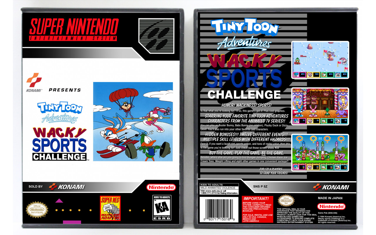Gaming Relics - Super Nintendo - Tiny Toon Adventures: Wacky Sports ...