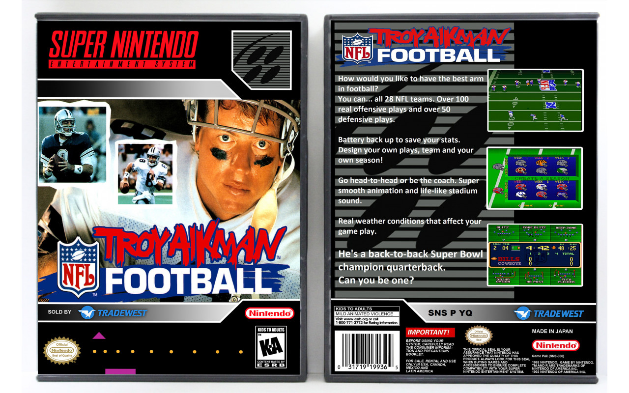 Gaming Relics - Troy Aikman NFL Football