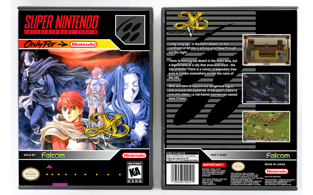 Gaming Relics - Ys V: Lost Kefin, Kingdom of Sand