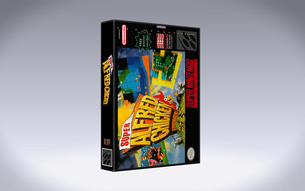 Gaming Relics - Super Nintendo - Retail Style - Super Alfred Chicken