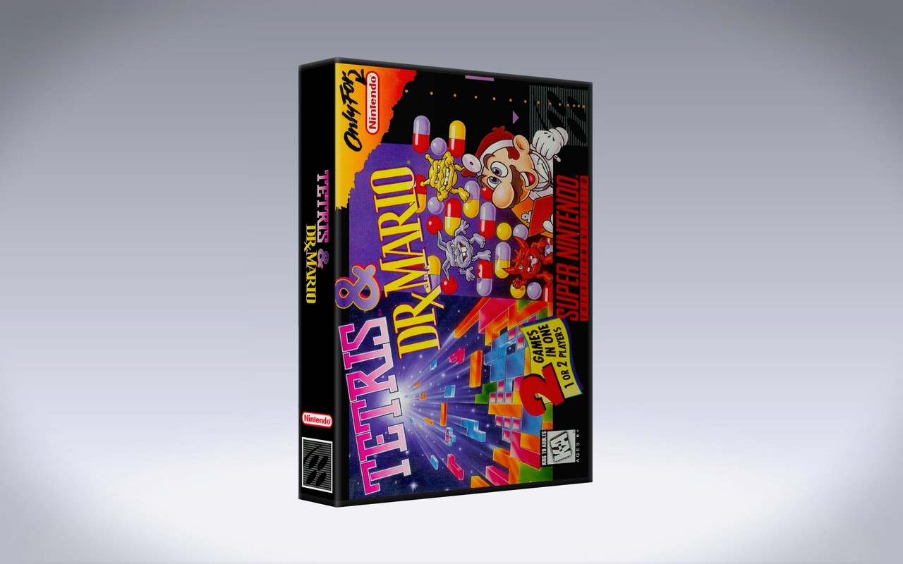 Gaming Relics - Super Nintendo - Tetris & Dr. Mario
