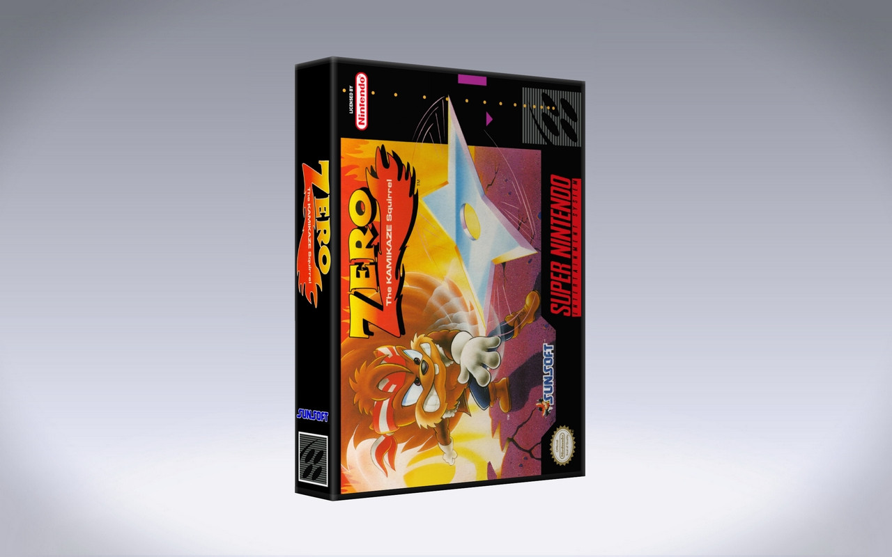 Gaming Relics - Super Nintendo - Retail Style - Zero the Kamikaze Squirrel