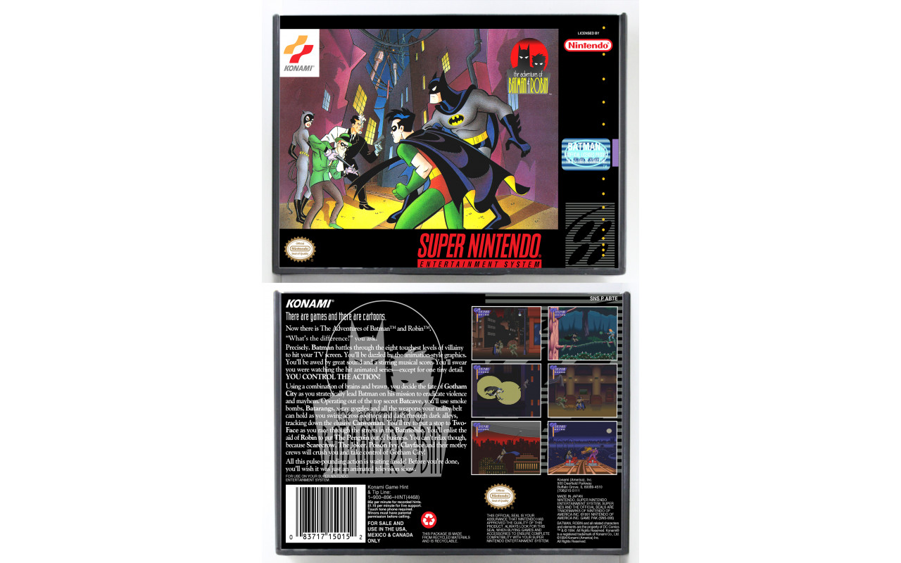 Gaming Relics - Super Nintendo - Adventures of Batman and Robin, The