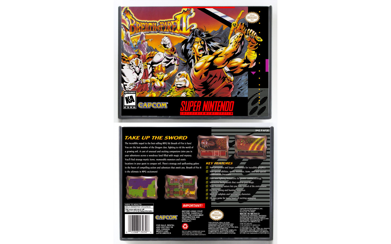 Gaming Relics - Super Nintendo - Breath of Fire II