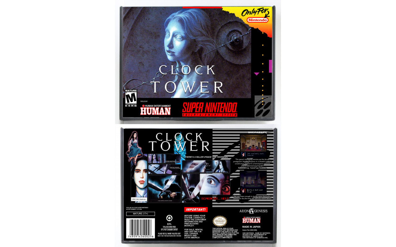 Gaming Relics - Super Nintendo - Retail Style - Clock Tower
