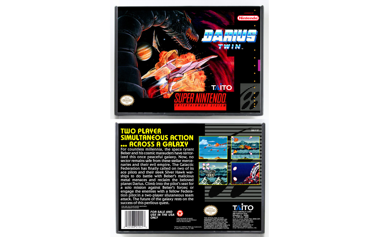 Gaming Relics - Super Nintendo - Retail Style - Darius Twin