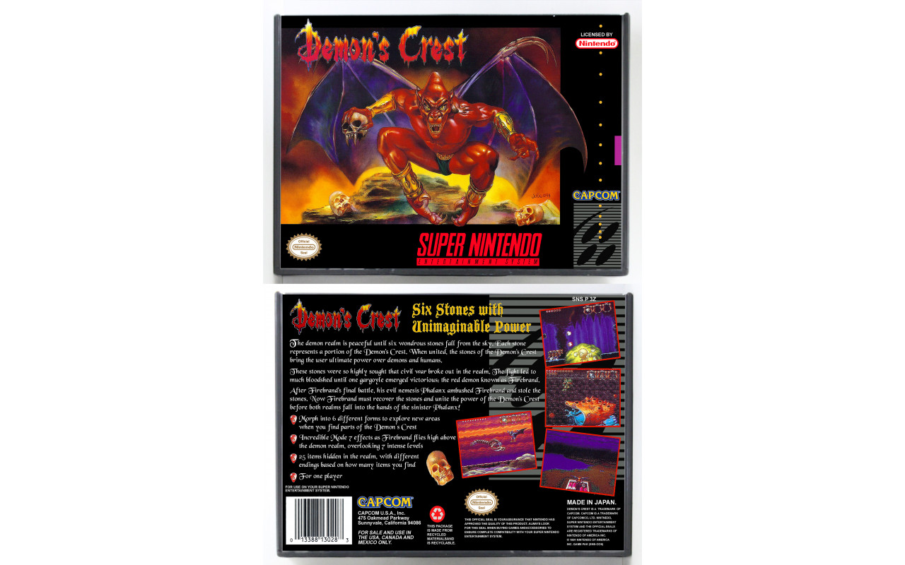 Gaming Relics - Super Nintendo - Demon's Crest