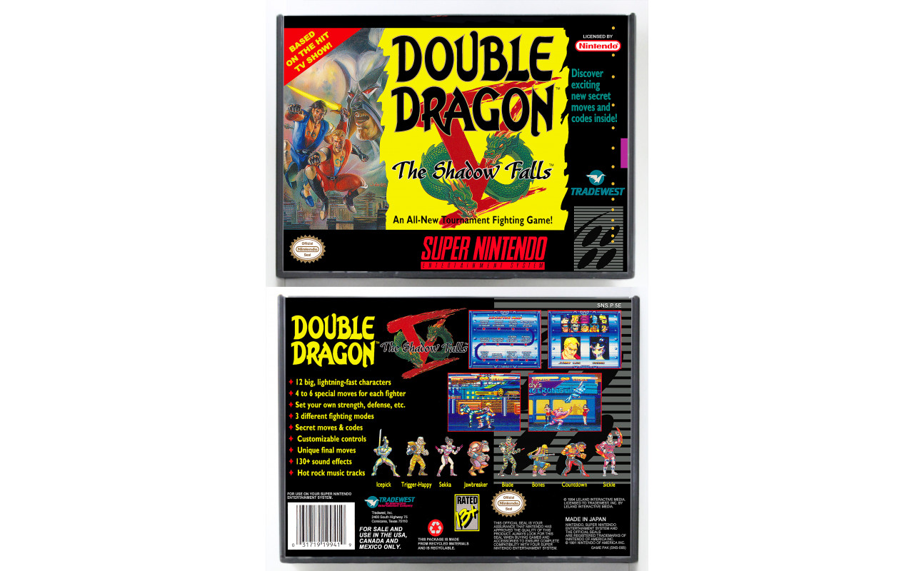 Gaming Relics - Super Nintendo - Retail Style - Double Dragon V: The ...