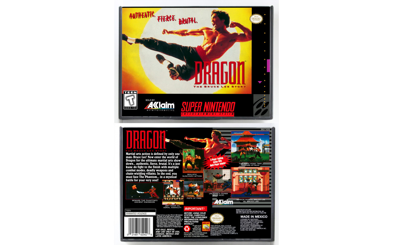 Gaming Relics - Super Nintendo - Dragon: The Bruce Lee Story