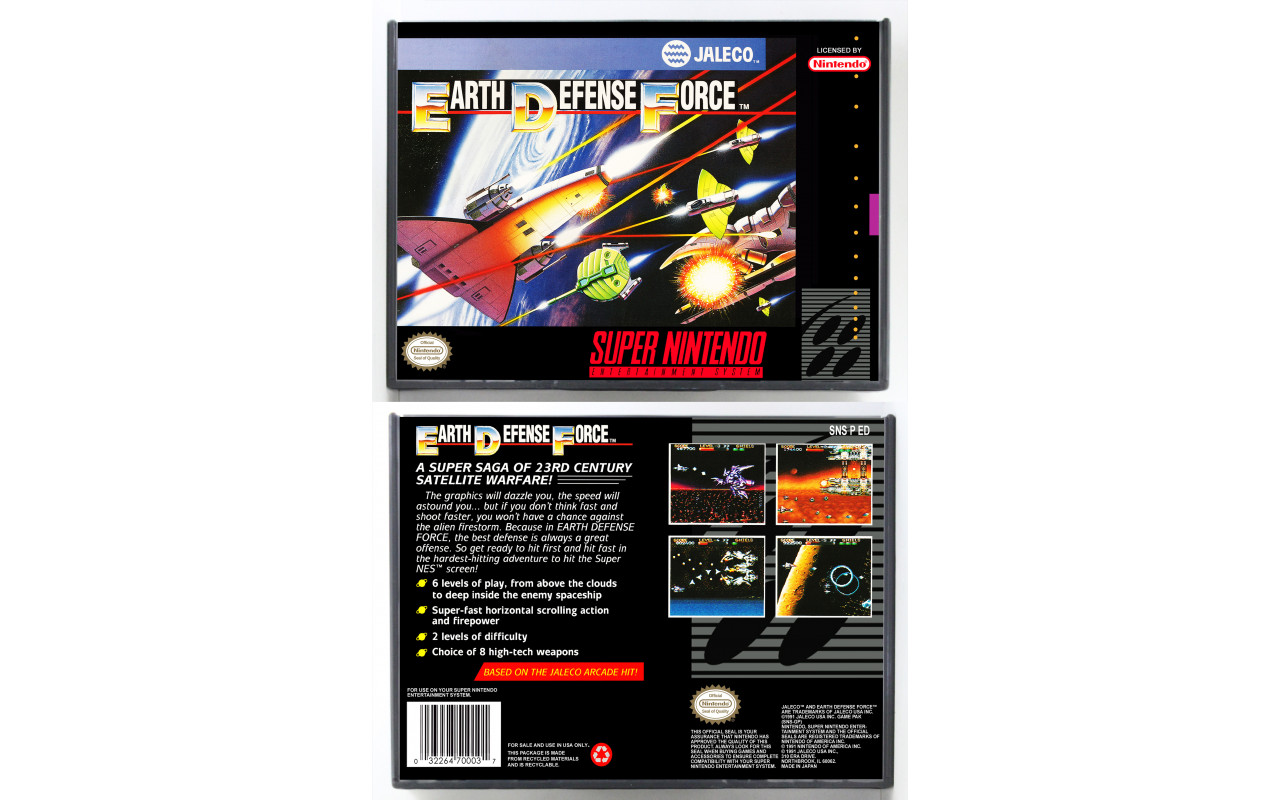 Gaming Relics - Super Nintendo - Retail Style - Earth Defense Force