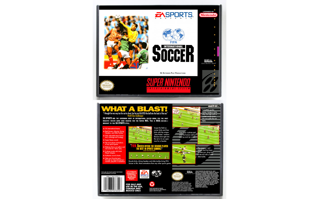 Gaming Relics - Super Nintendo - Retail Style - FIFA International Soccer