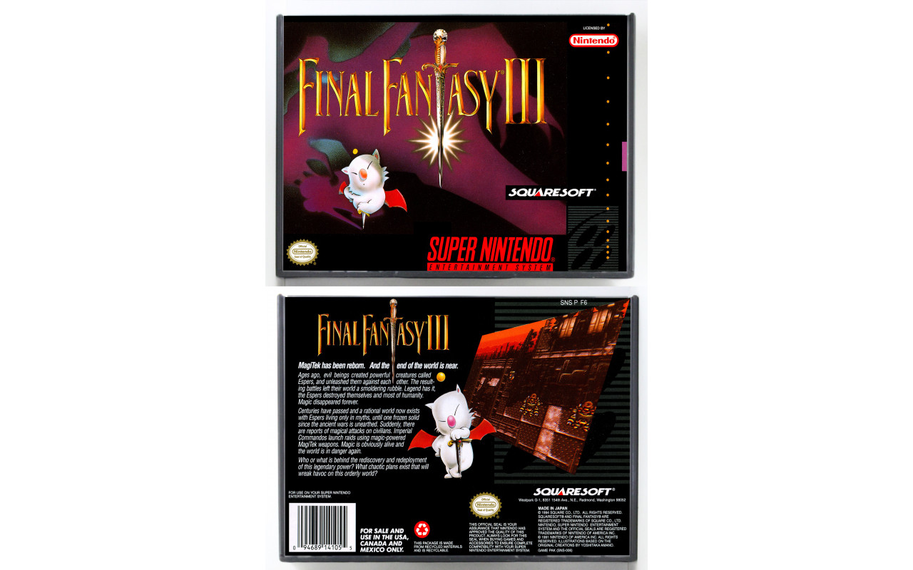 Gaming Relics - Super Nintendo - Final Fantasy III