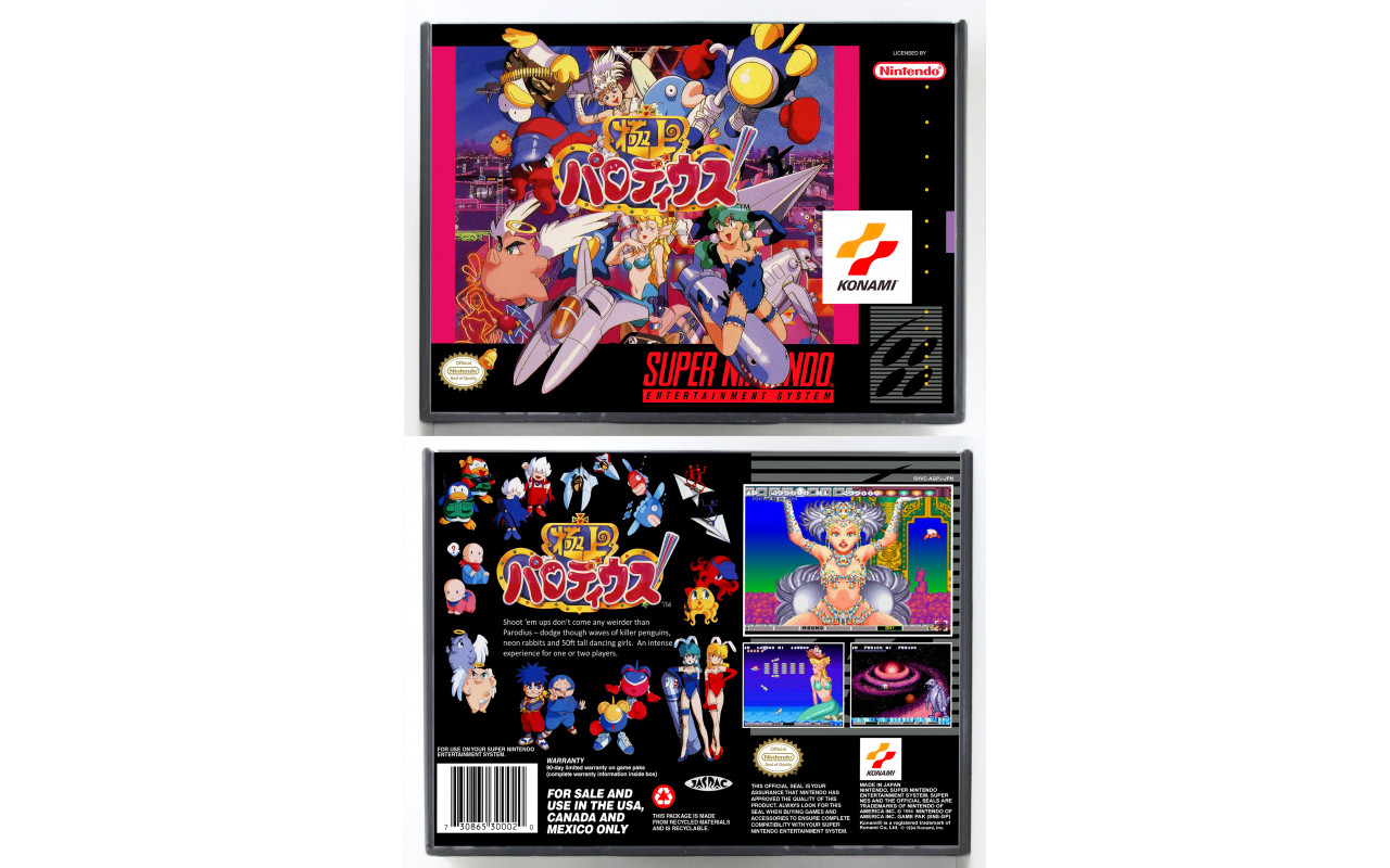 Gaming Relics - Gokujou Parodius (SNES/SFC Hybrid Design)