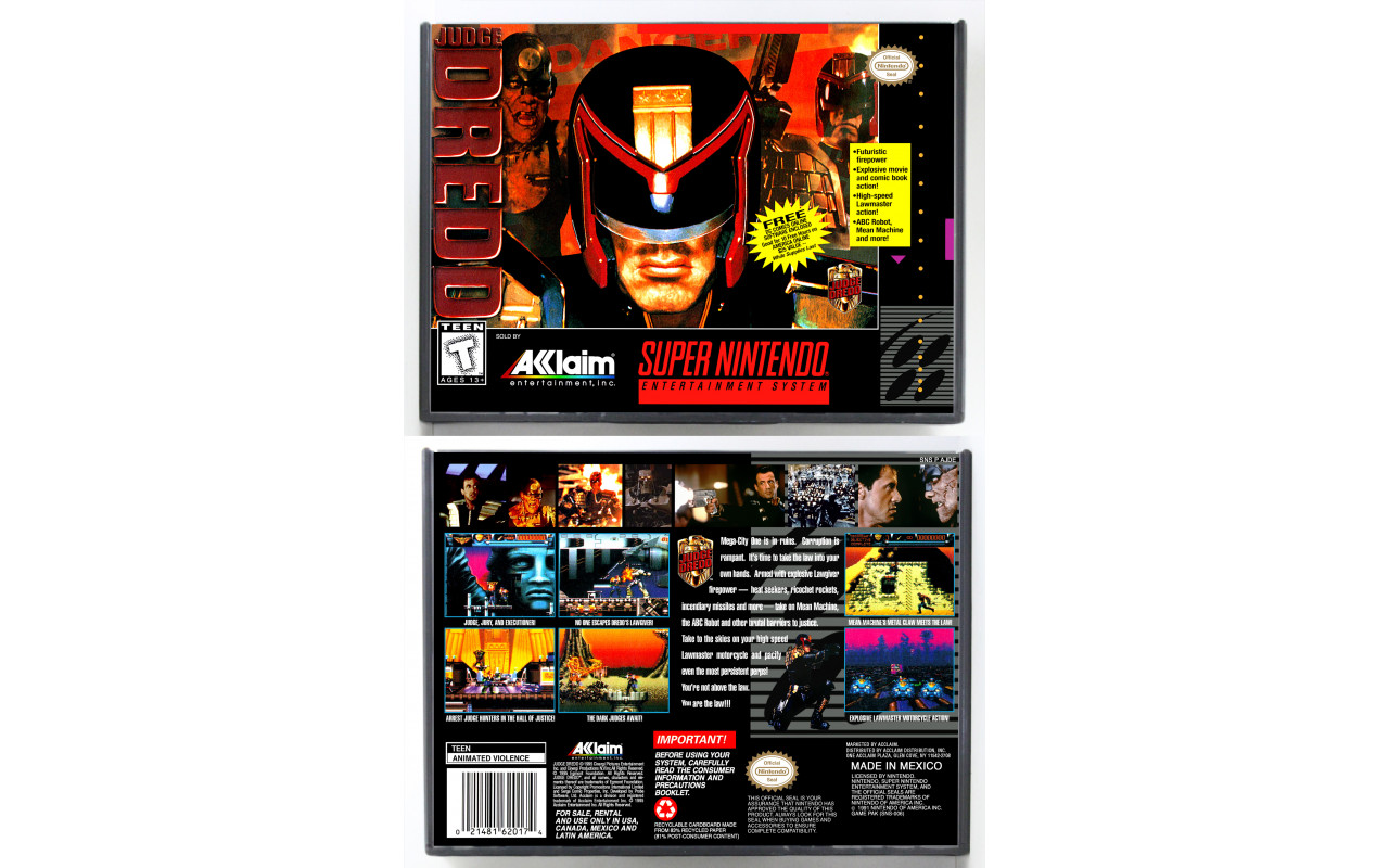Gaming Relics - Super Nintendo - Judge Dredd