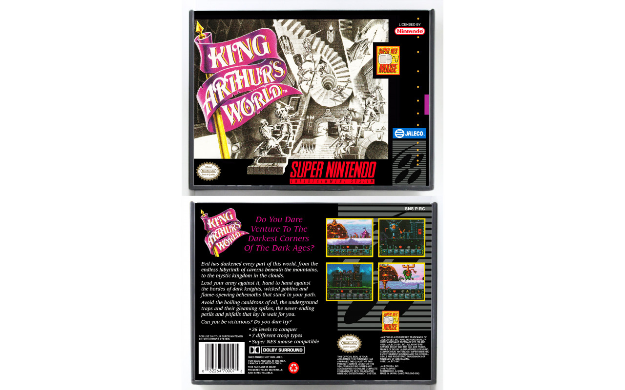 Gaming Relics - Super Nintendo - Retail Style - King Arthur's World