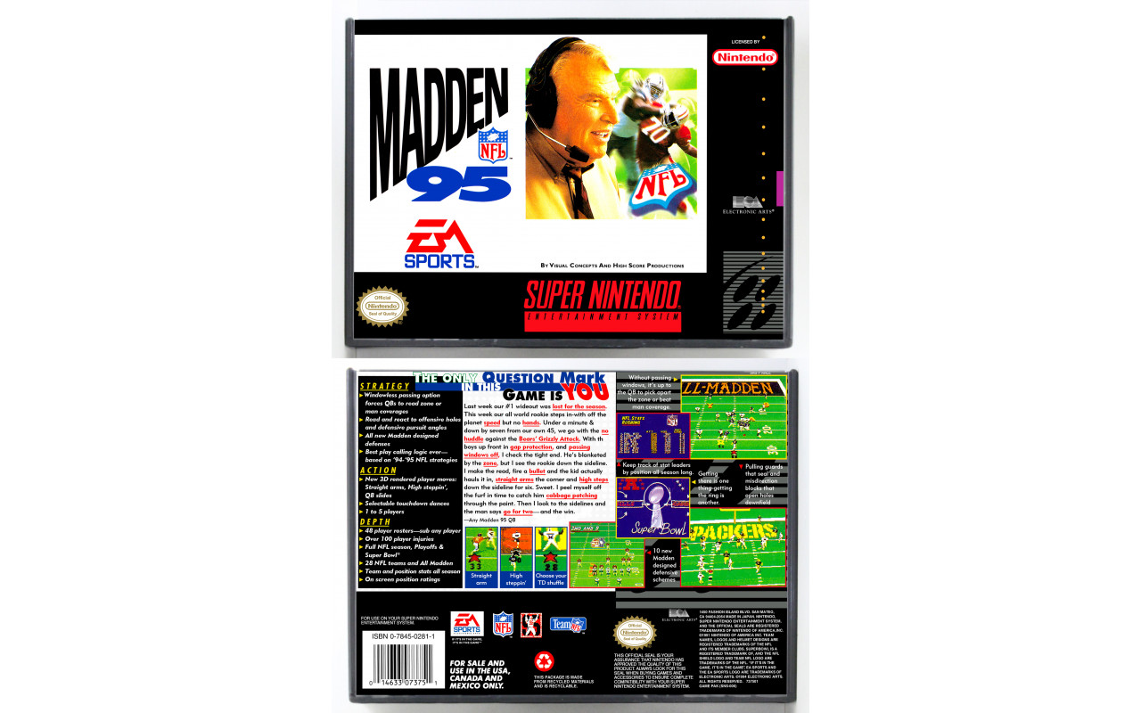 Gaming Relics - Super Nintendo - Retail Style - Madden NFL 95