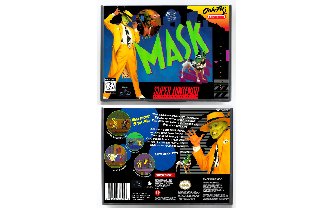 Gaming Relics - Super Nintendo - Retail Style - Mask, The