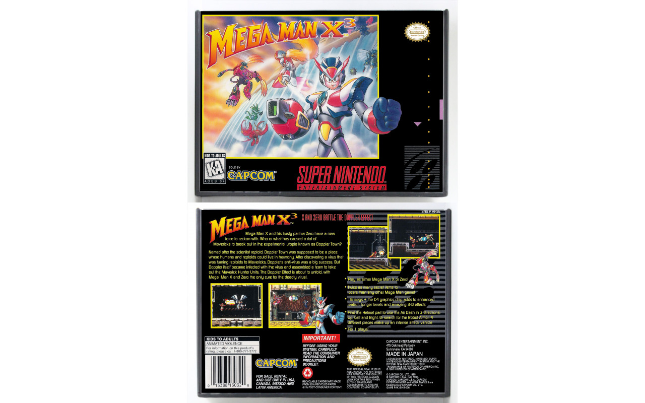 Gaming Relics - Super Nintendo - Retail Style - Mega Man X3