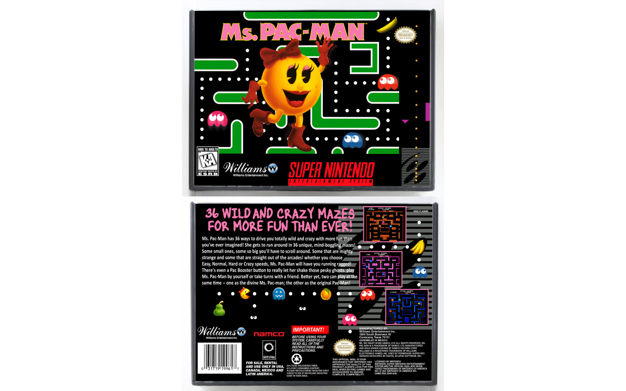 Gaming Relics - Super Nintendo - Ms. Pac-Man