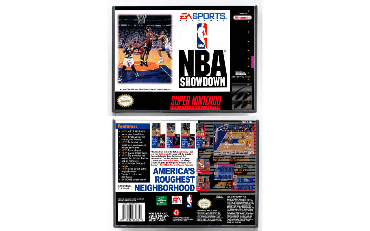 Gaming Relics - Super Nintendo - Retail Style - NBA Showdown