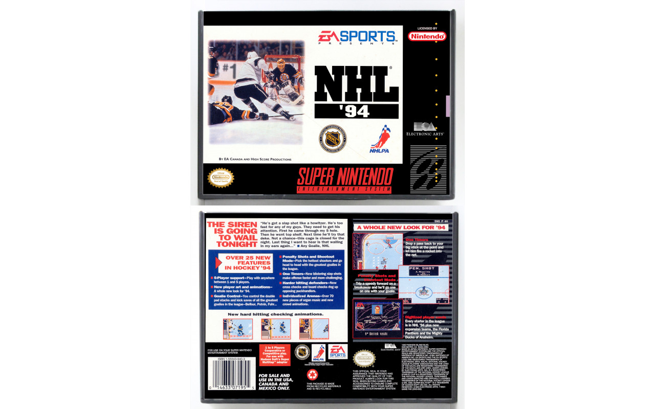 Gaming Relics - Super Nintendo - Retail Style - NHL 94