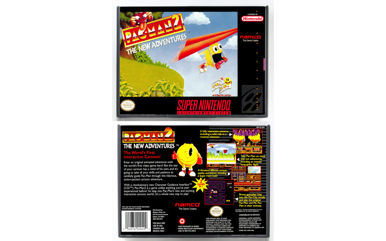 Gaming Relics - Super Nintendo - Retail Style - Pac-Man 2: The New ...