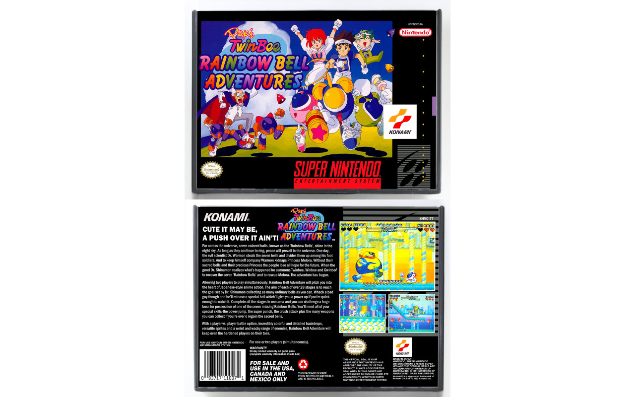 Gaming Relics - Super Nintendo - Pop'n TwinBee Rainbow Bell Adventures ...