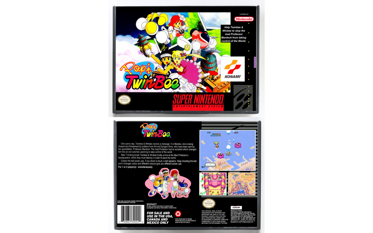 Gaming Relics - Super Nintendo - Retail Style - Pop'n TwinBee (SNES/SFC ...