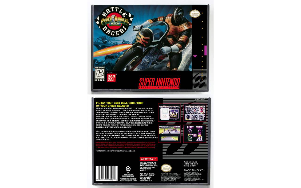 Gaming Relics - Super Nintendo - Retail Style - Power Rangers Zeo ...