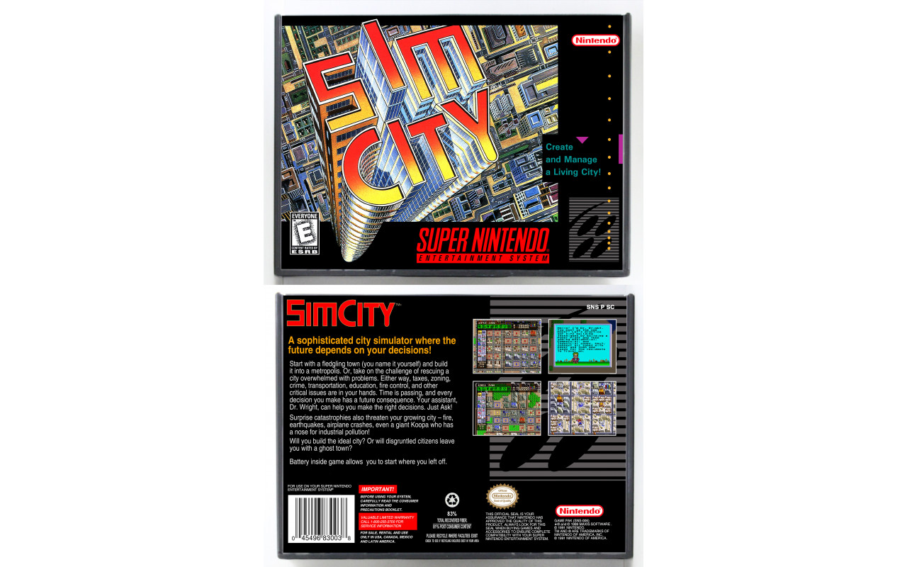 Gaming Relics - Super Nintendo - Sim City