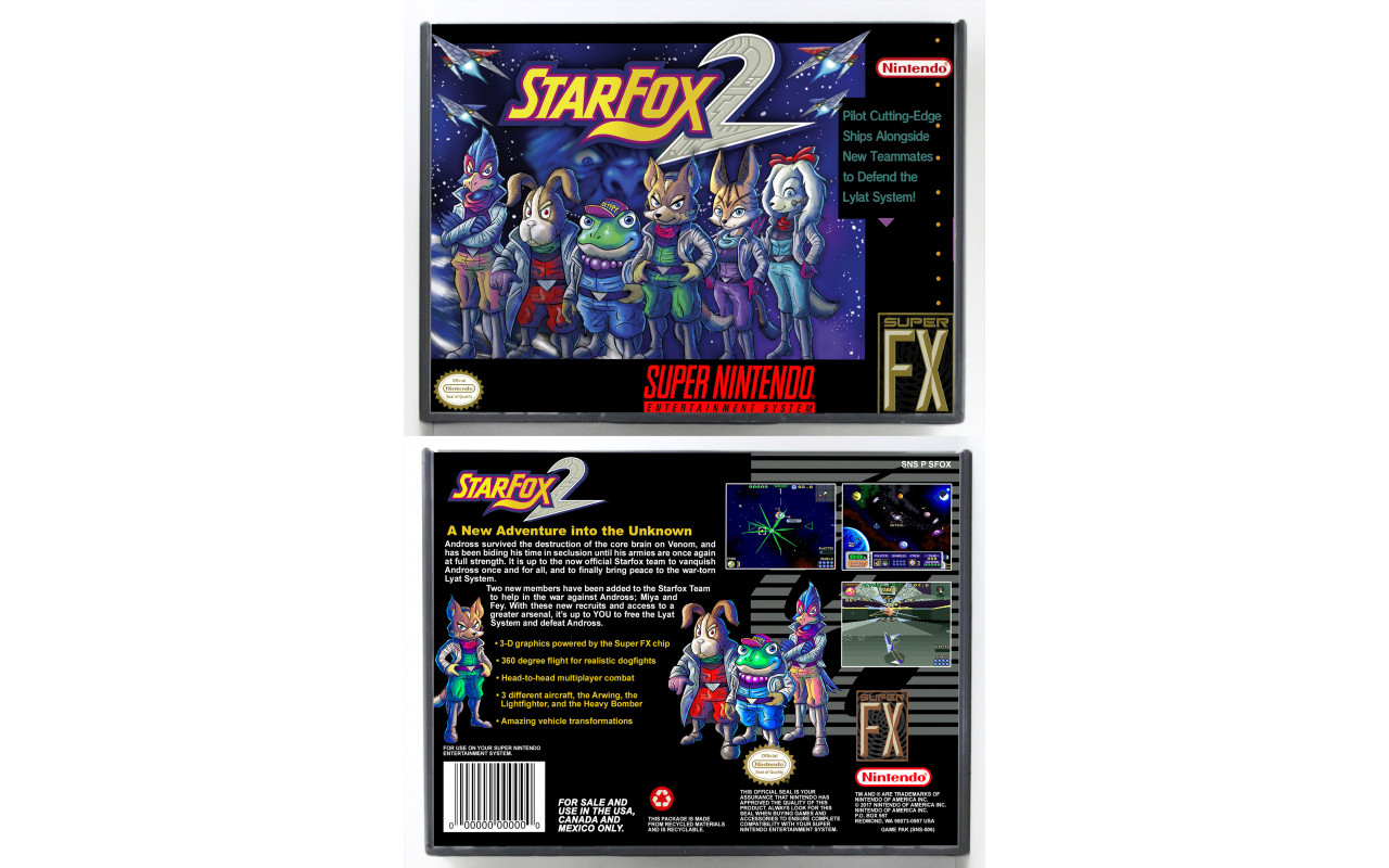 Gaming Relics - Super Nintendo - Retail Style - Star Fox 2 (Alternate Art)