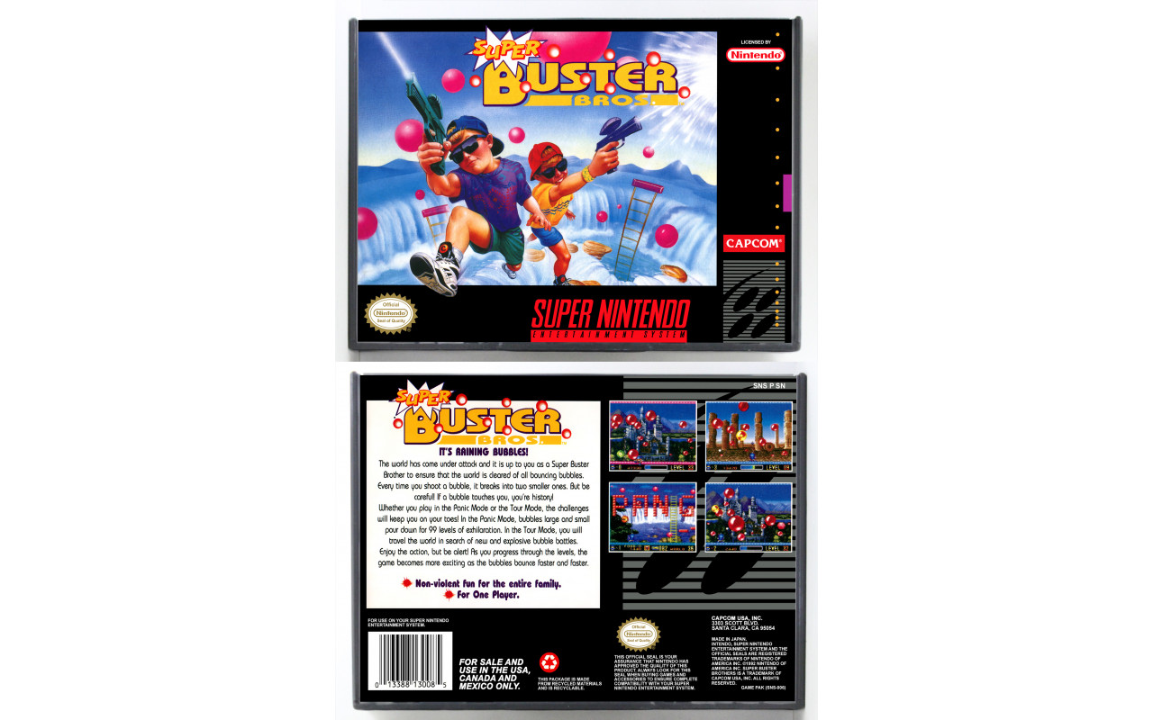 Gaming Relics - Super Nintendo - Retail Style - Super Buster Bros