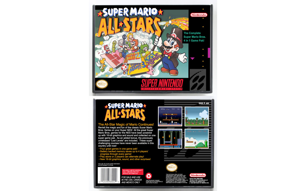 Gaming Relics - Super Nintendo - Retail Style - Super Mario All-Stars