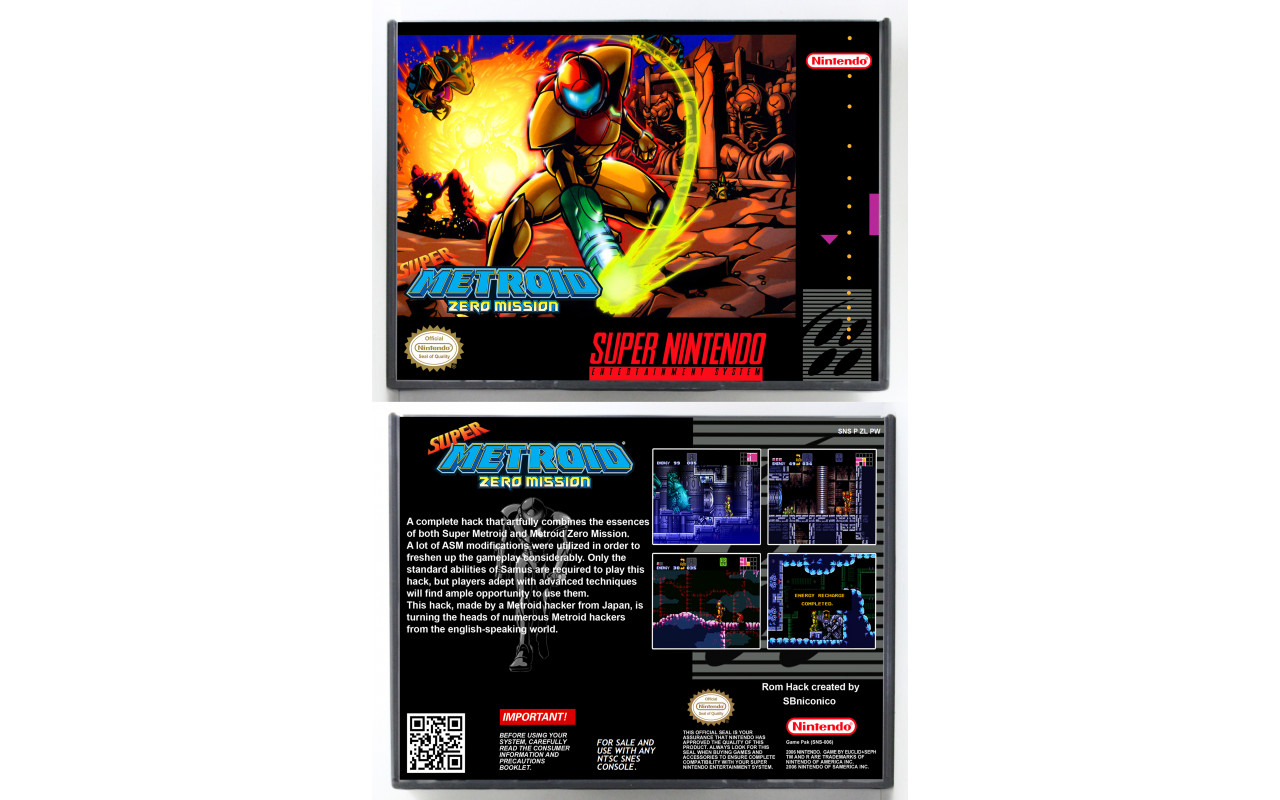 Gaming Relics - Super Nintendo - Retail Style - Super Metroid: Zero Mission