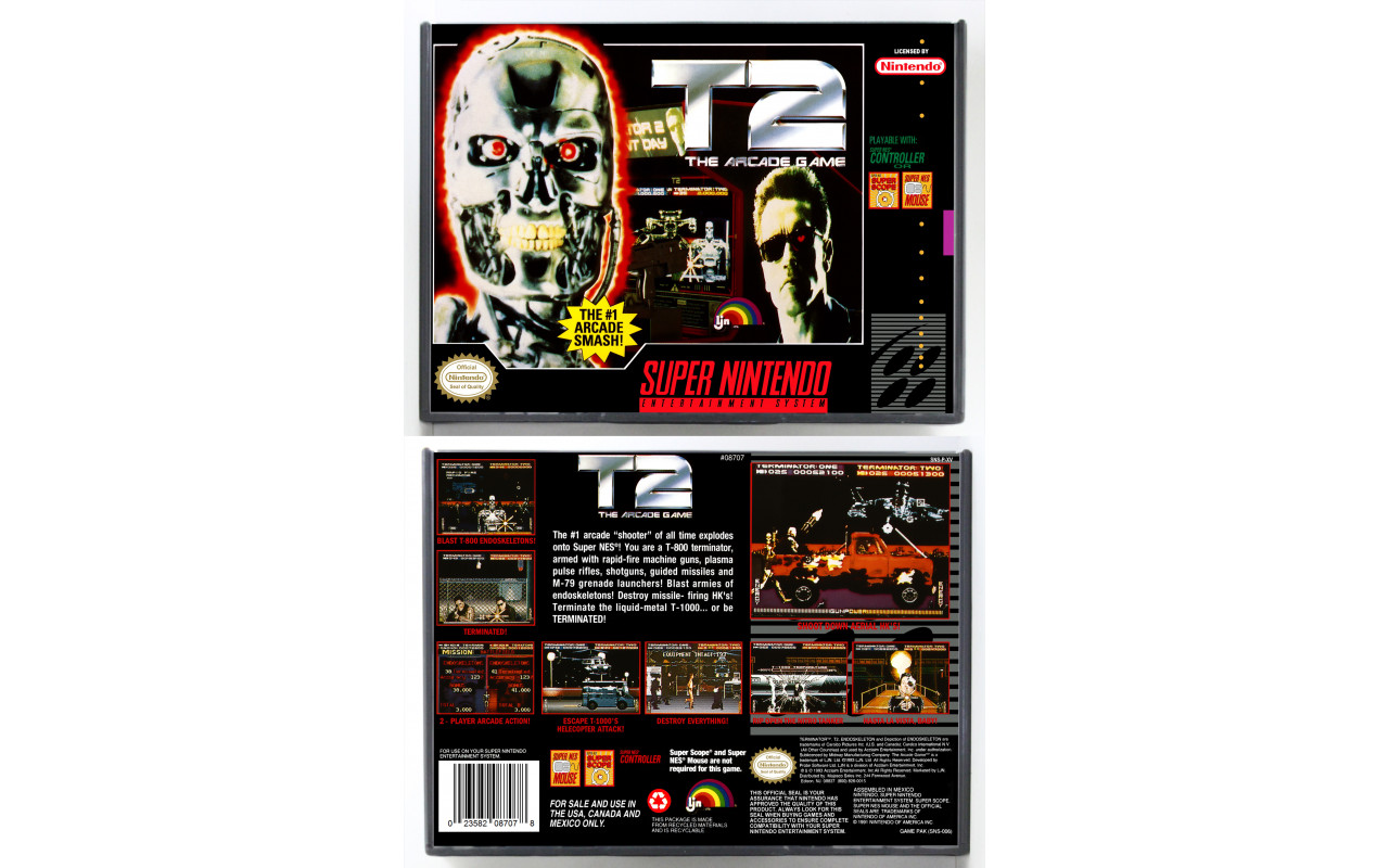 Gaming Relics - Super Nintendo - Retail Style - T2: The Arcade Game