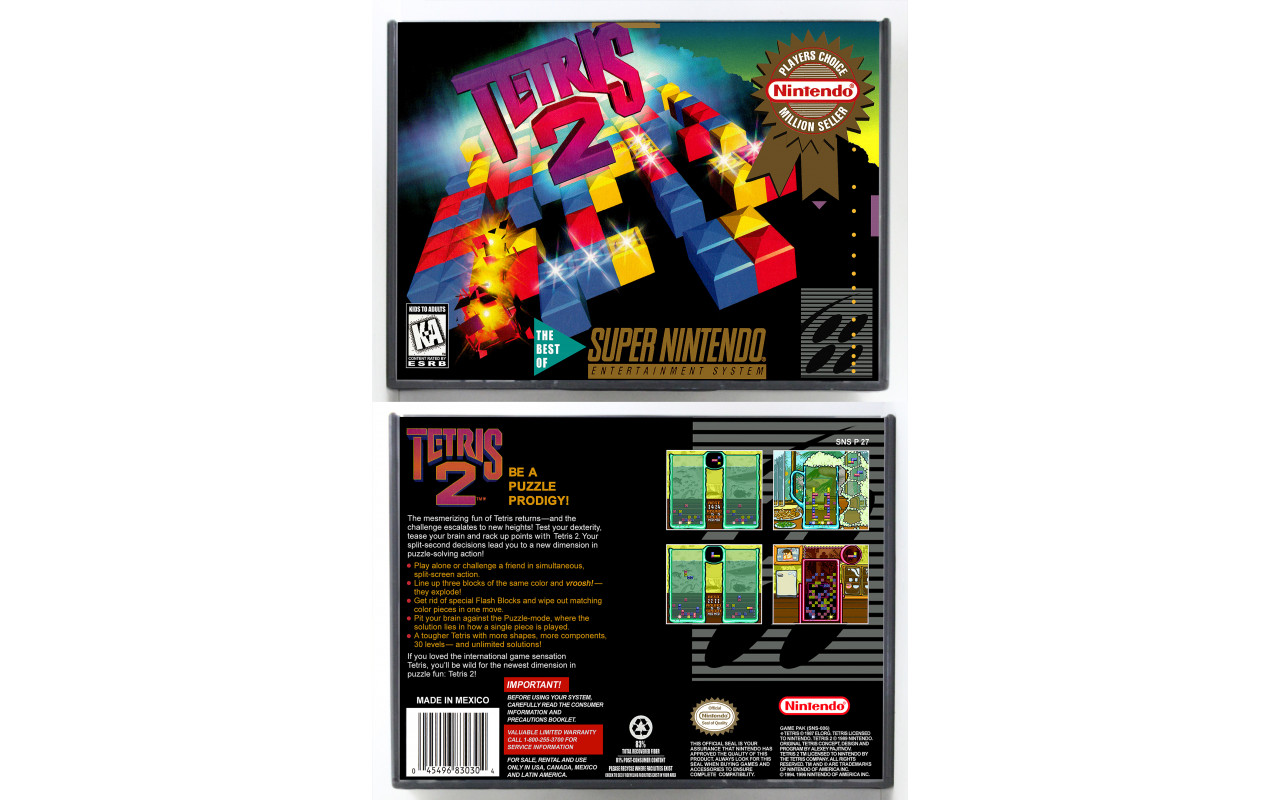 Gaming Relics - Super Nintendo - Tetris 2